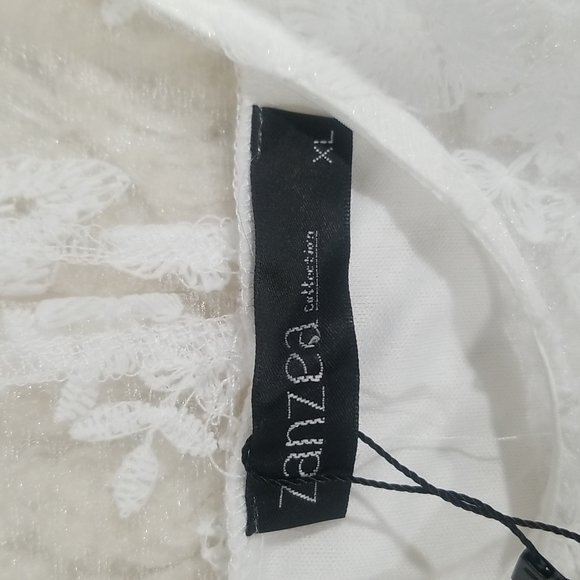 Zanzea Collection | Dresses | Zanzea Collection White Laced Dress Xl ...